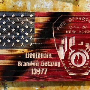 Small FDNY/NYPD/DSNY Flag - Etsy