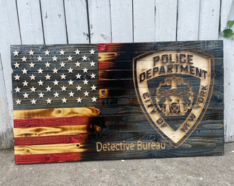 Large FDNY/NYPD/DSNY Flags - Etsy