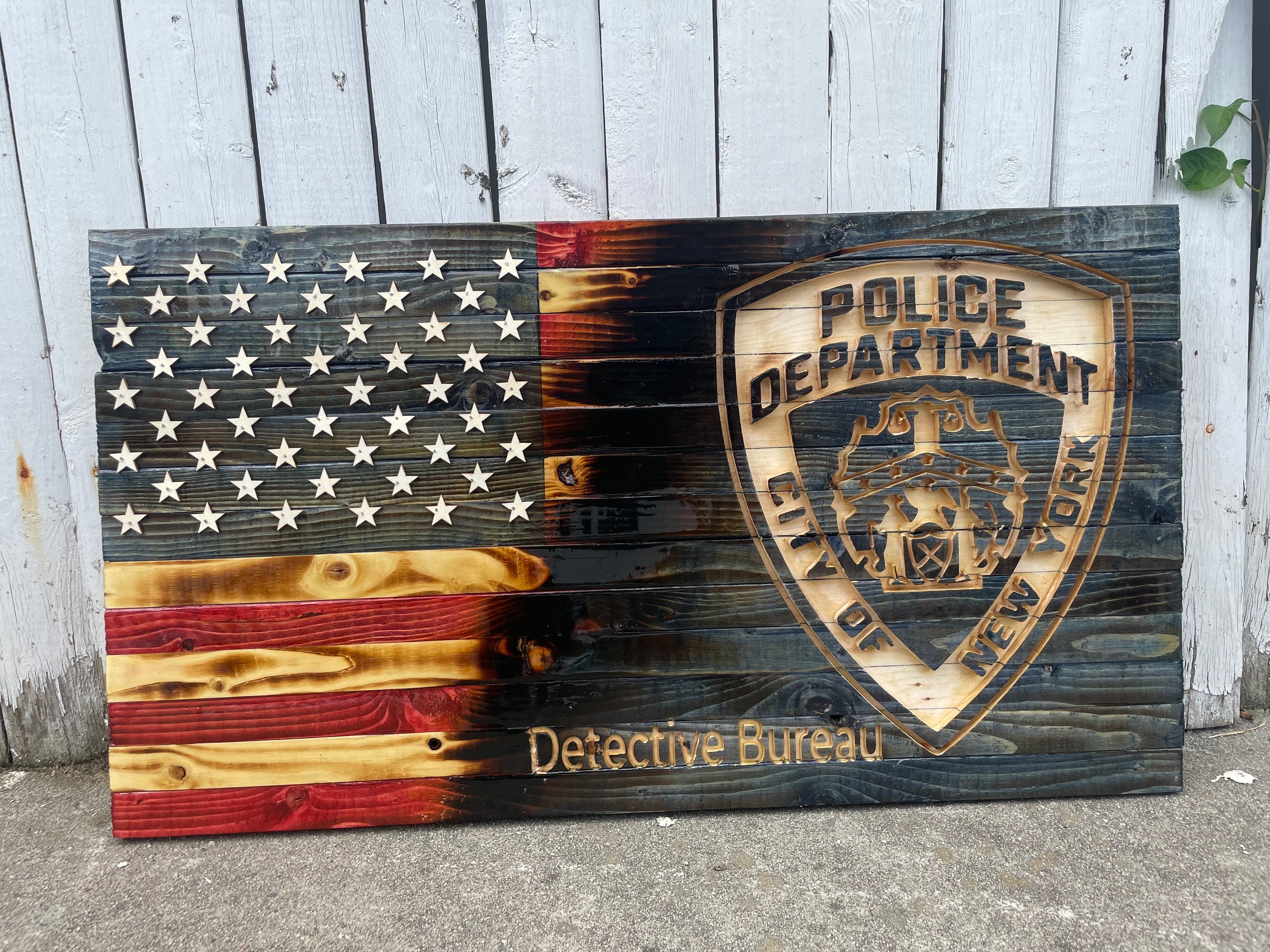 Small FDNY/NYPD/DSNY Flag - Etsy