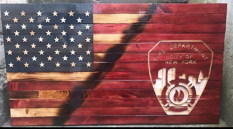 Large FDNY/NYPD/DSNY Flags - Etsy