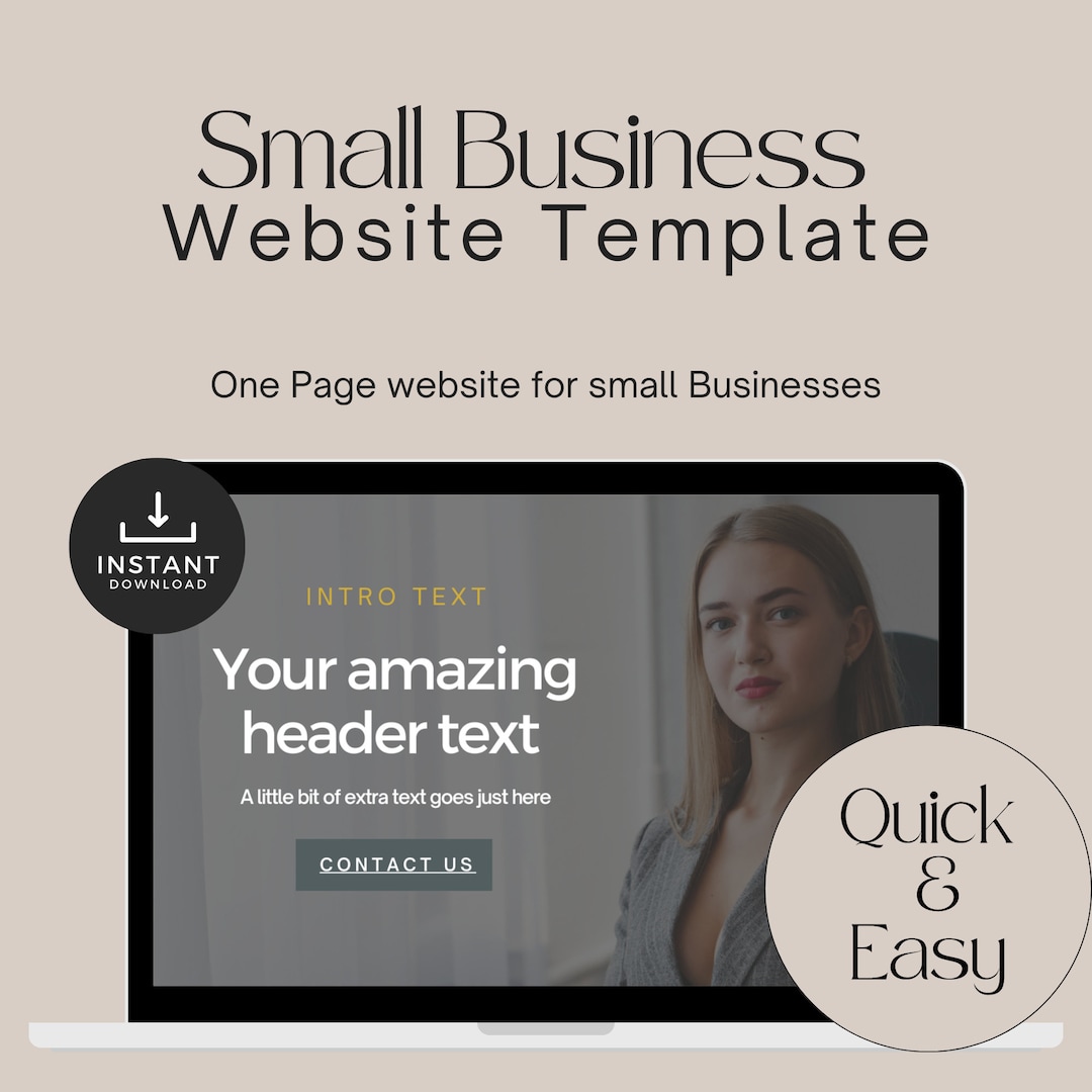 Canva Business Website Template, Canva Websites Small Business, Canva ...