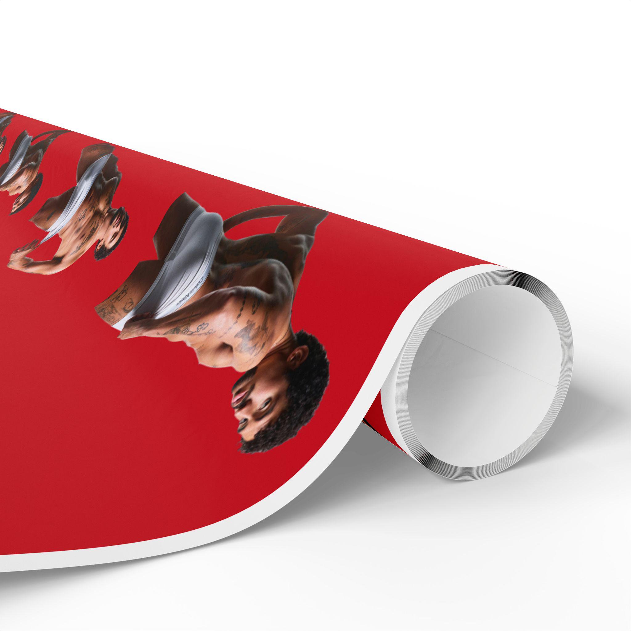 Bad Bunny Wrapping Paper, Benito CK Photoshoot Gift Wrap, Birthday ...