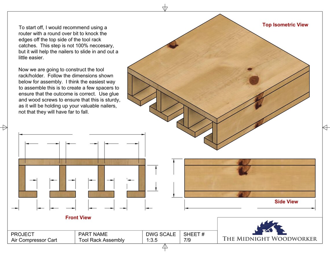 Air Compressor Cart - PDF Plans - Etsy