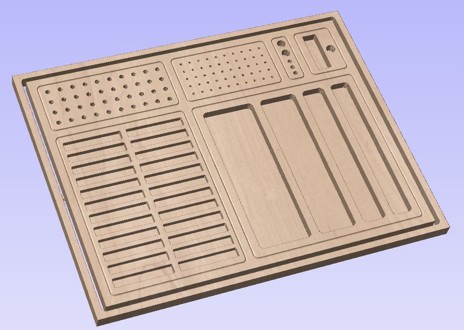 CNC Tool and Bit Storage Tray - Digital Files for CNC - Etsy