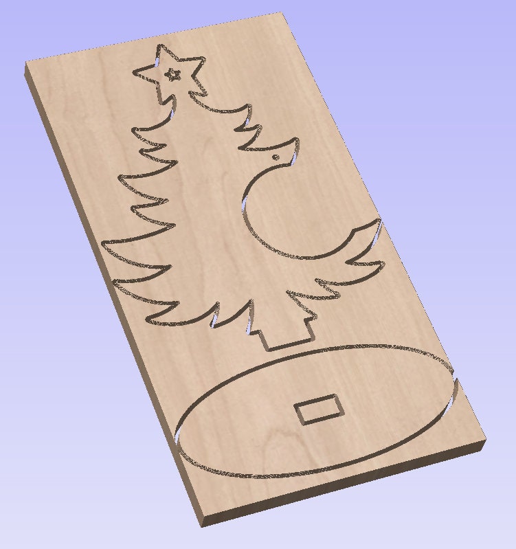 Christmas Tree Ornament Holder - Digital Files for CNC - Etsy