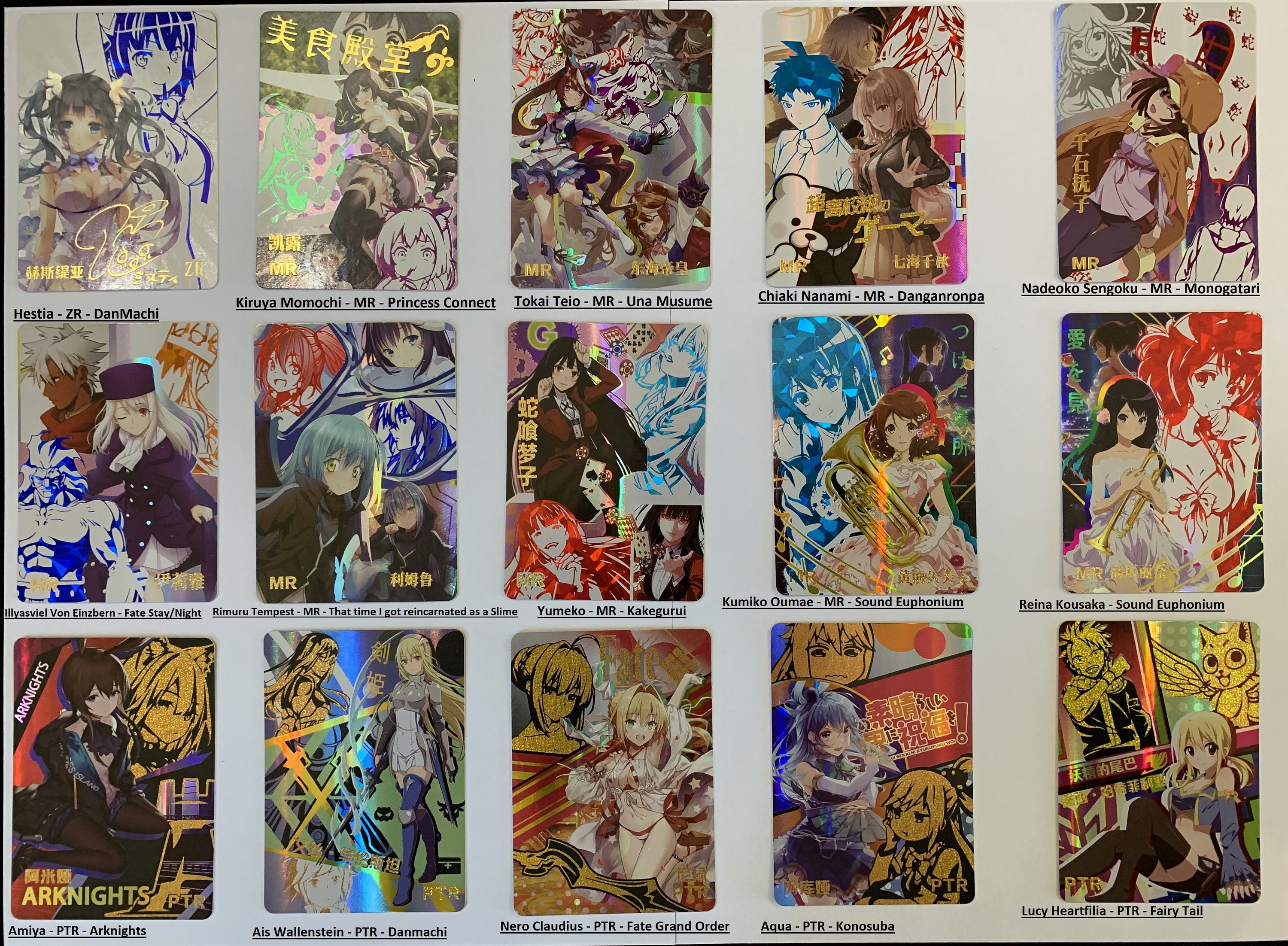 Waifu Cards 20 Goddess Story Tcg Anime Doujin Lewd Holo Trading Cards Ssr Ptr Mr Zr Nr Etsy