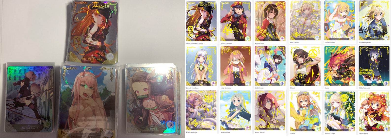 Choose Your Waifu Goddess Story TCG Anime Doujin Holo - Etsy