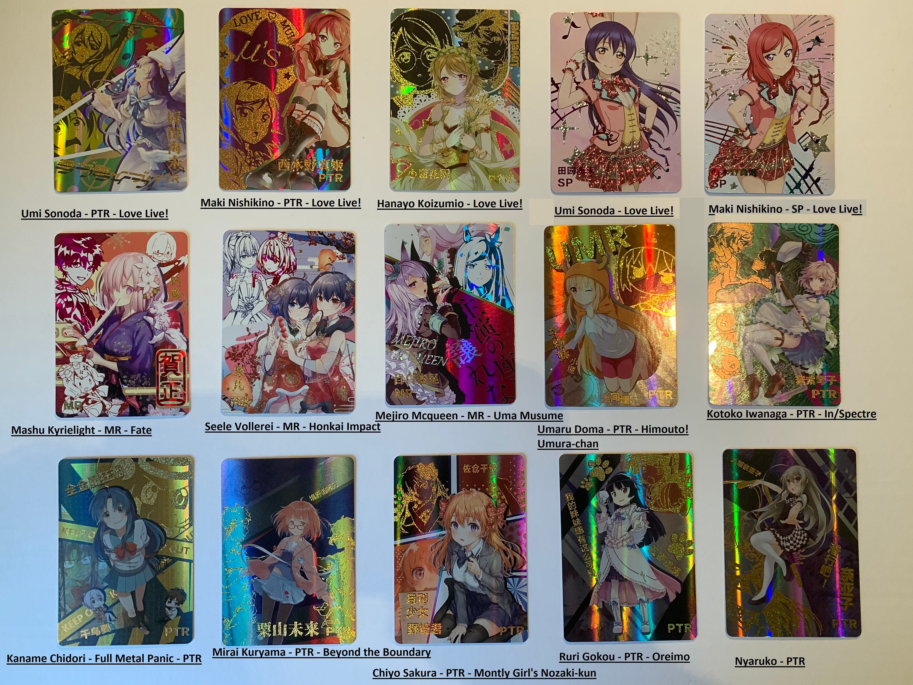 Choose Your Waifu - Goddess Story TCG Anime Doujin Holo Trading Cards ...