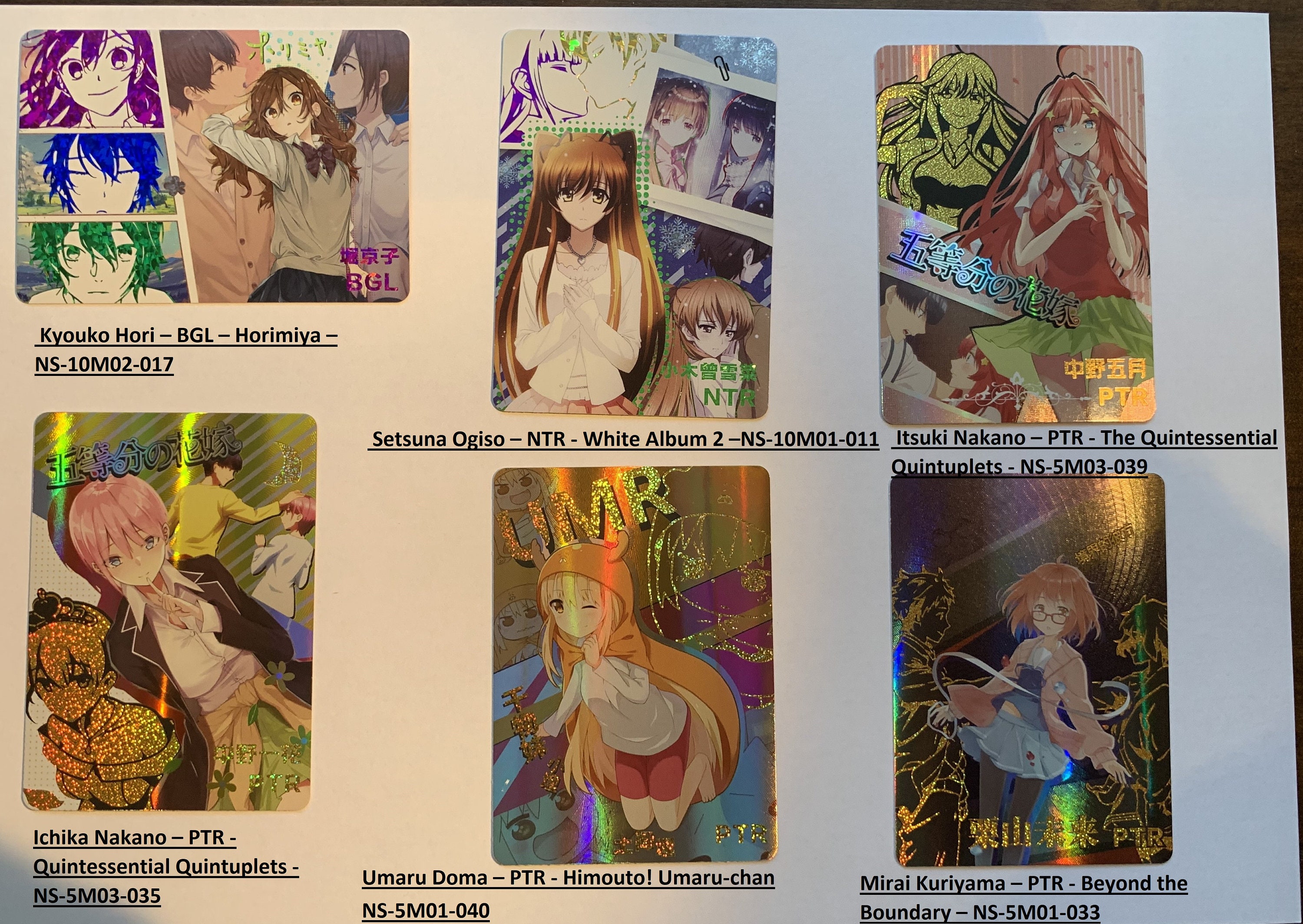 Choose Your Waifu Goddess Story TCG Anime Doujin Holo | Etsy UK