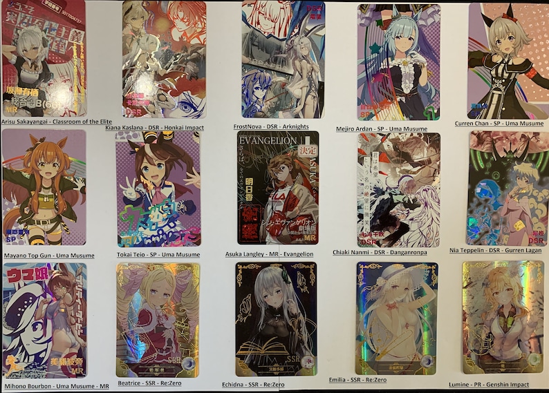 Waifu Cards 3.0 Goddess Story TCG Anime Doujin Lewd Holo Trading Cards ...