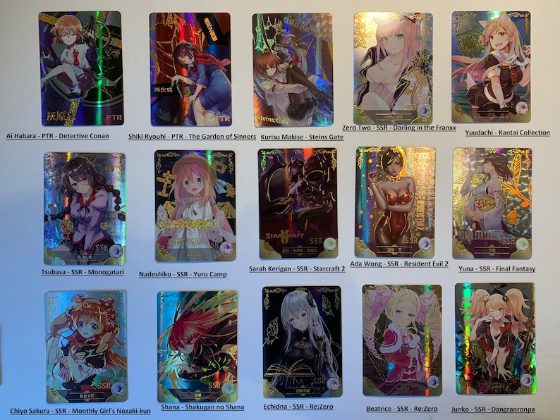 Choose Your Waifu - Goddess Story TCG Anime Doujin Holo Trading Cards ...