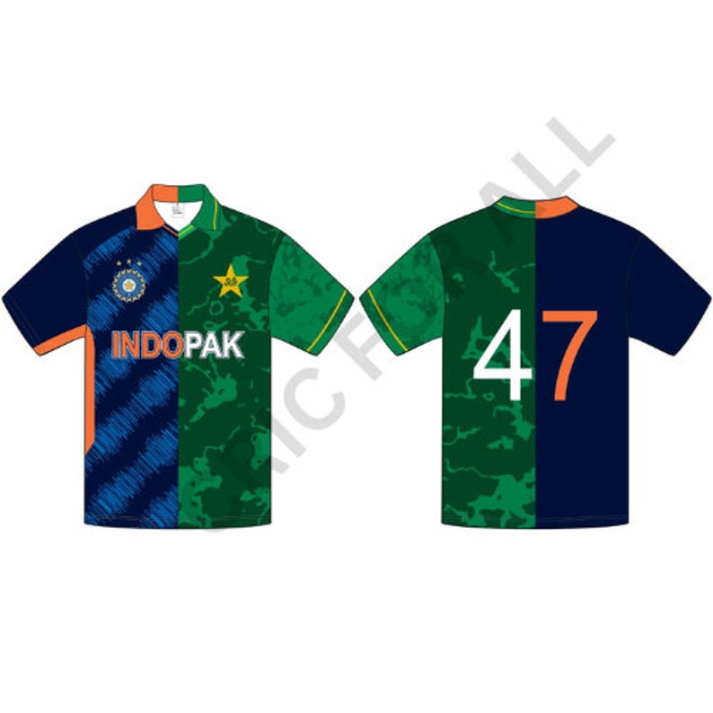 India Pakistan Friendship Cricket Jersey - Etsy