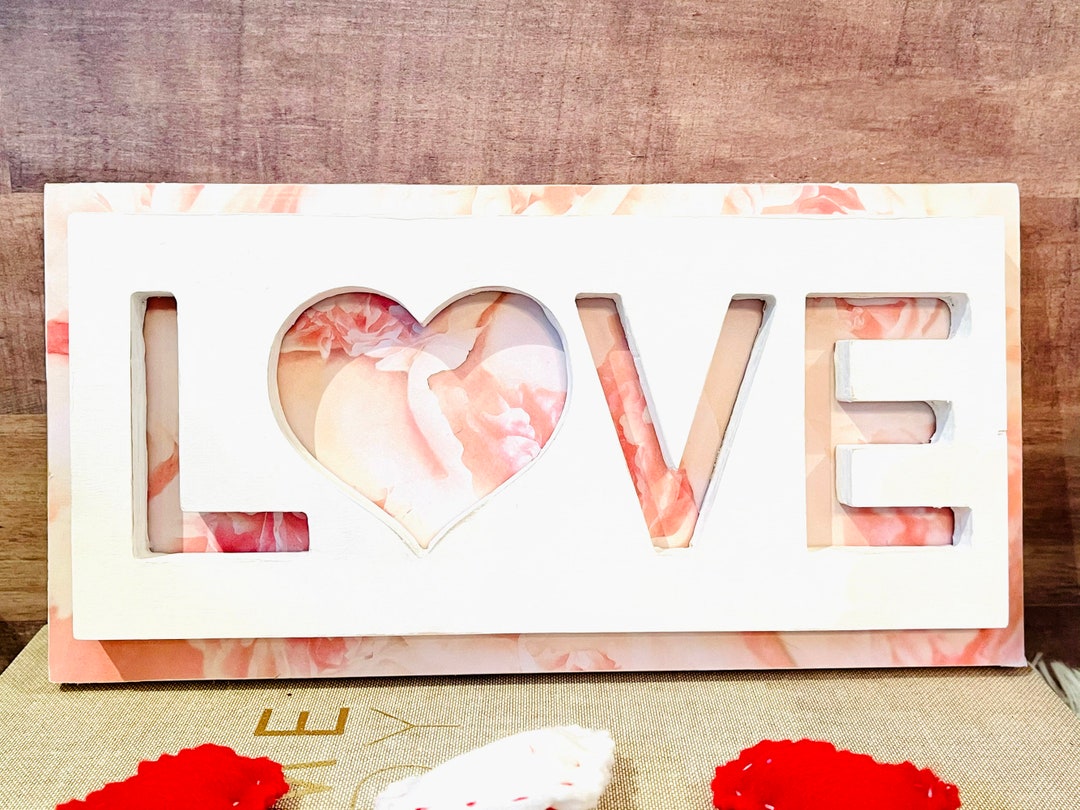 Love Outline Sign - Digital Download SVG Template - Etsy
