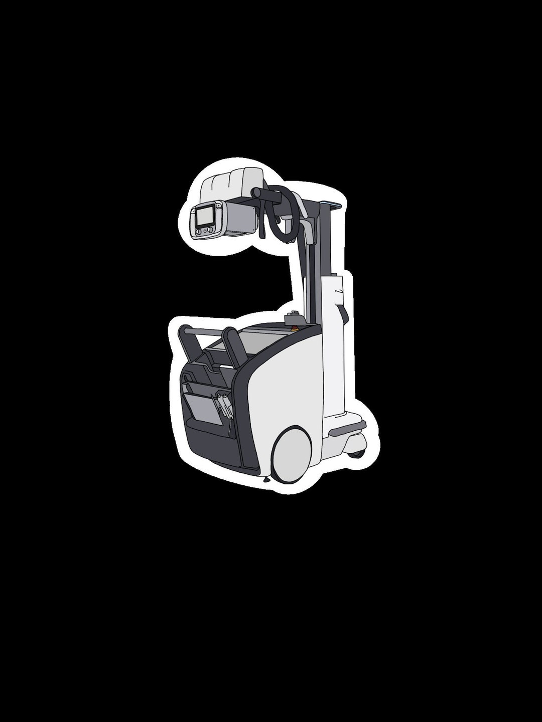 Portable Xray Unit Sticker - Etsy