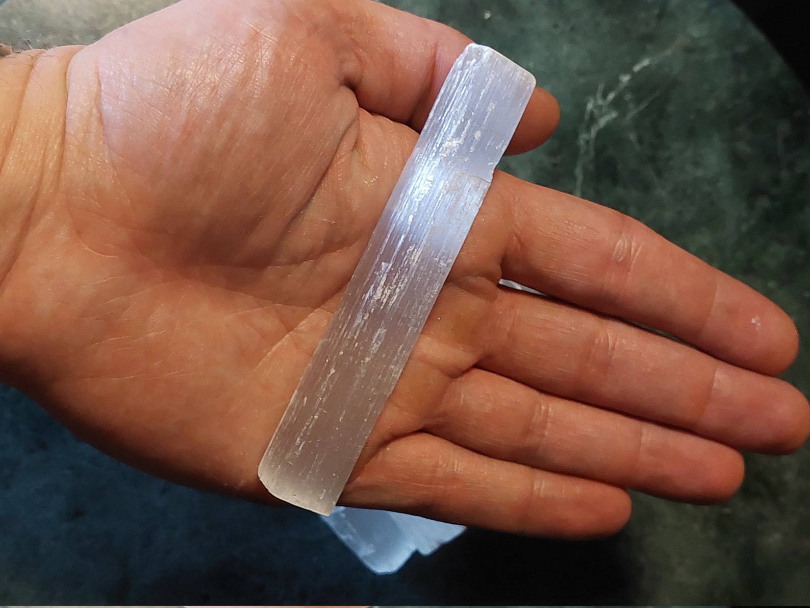 Selenite Stick 4 Inch, Pearly Selenite Stick, Rough Selenite, 4 ...