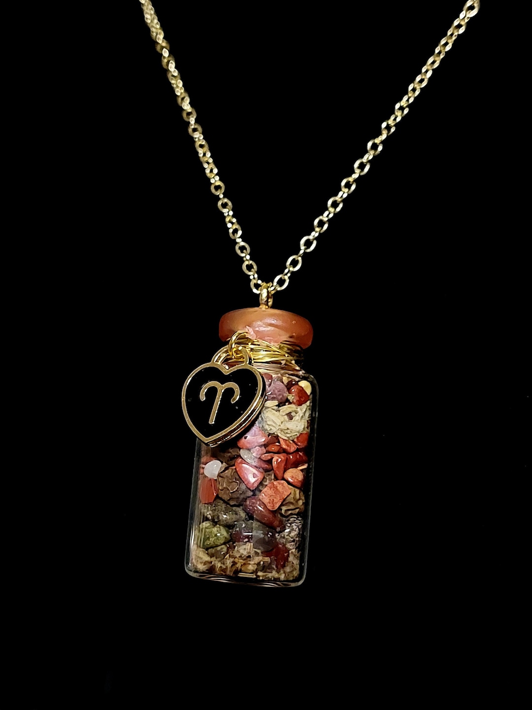 Aries Astrology Spell Jar, Mars Energy, Zodiac, Solar Plexus Chakra ...