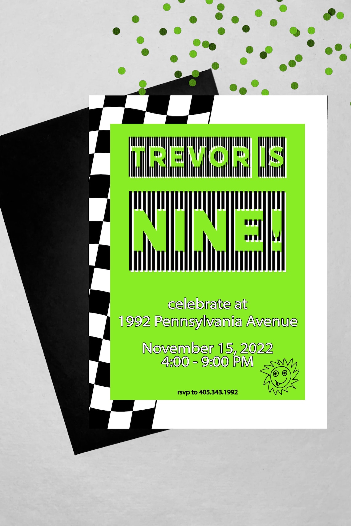 90s Skater Kid Birthday 90s Birthday Theme Invitation Neon Invite 1990s ...