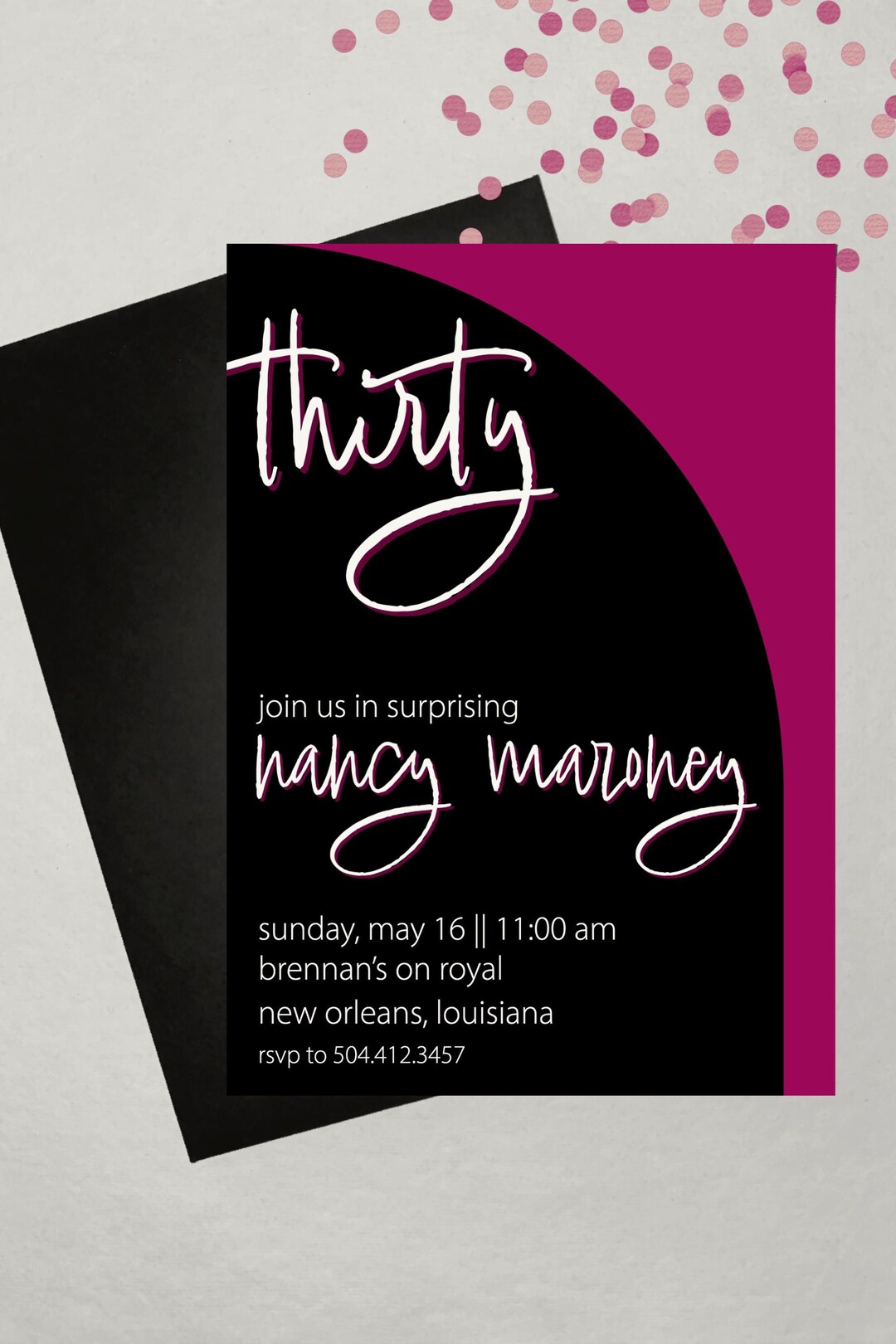 Minimalist Birthday Birthday Invitation Trendy Birthday Invite Adult ...