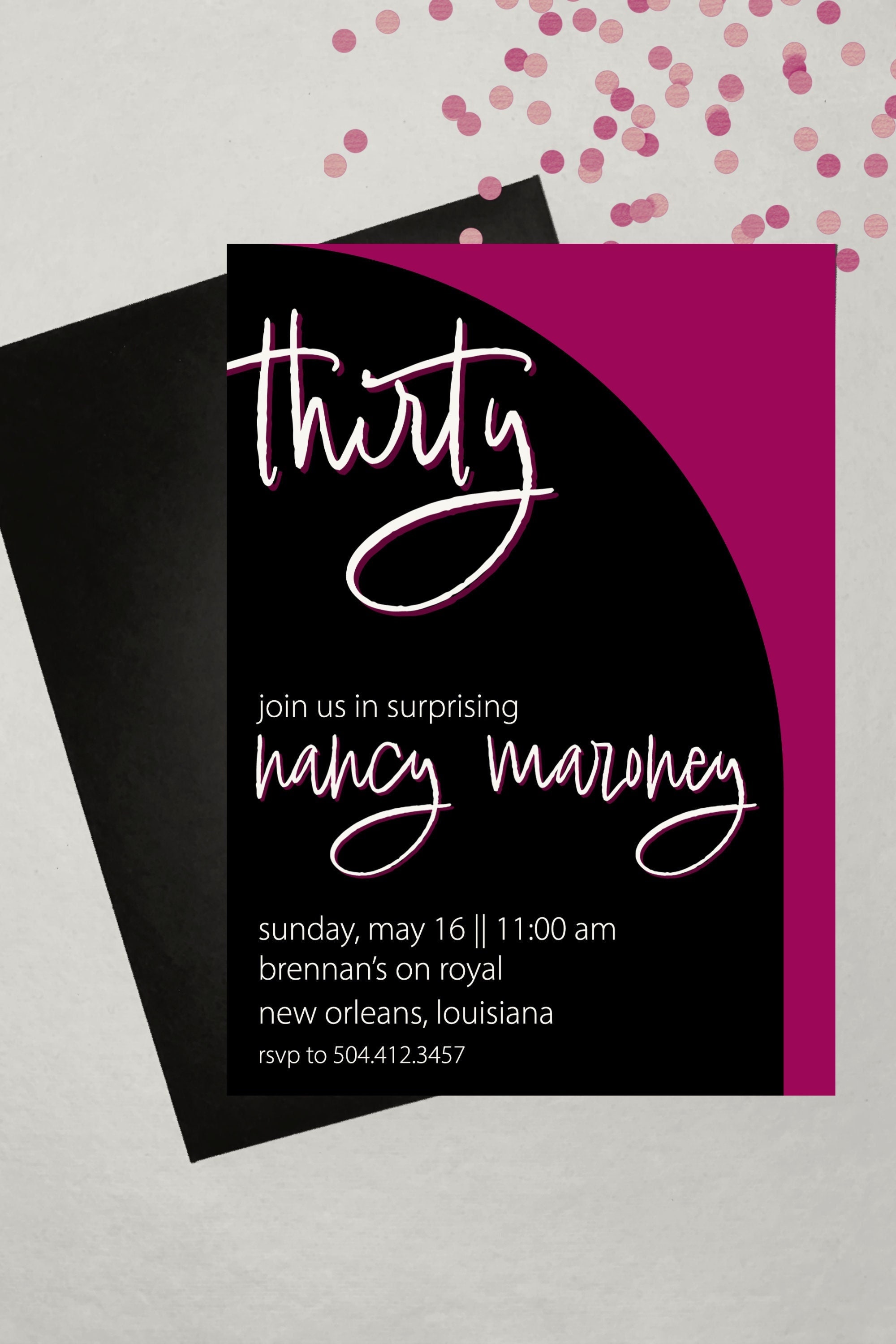 Minimalist Birthday Birthday Invitation Trendy Birthday Invite Adult ...