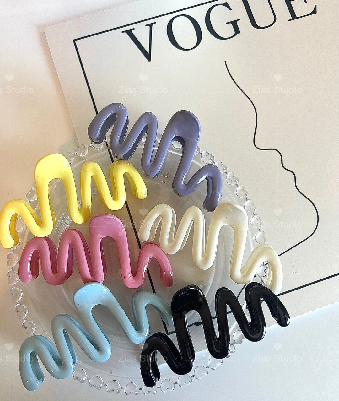 Large Size Multi Color Hair Claw Clip/ Acrylic Hair Claw/ Tortoise Hair ...