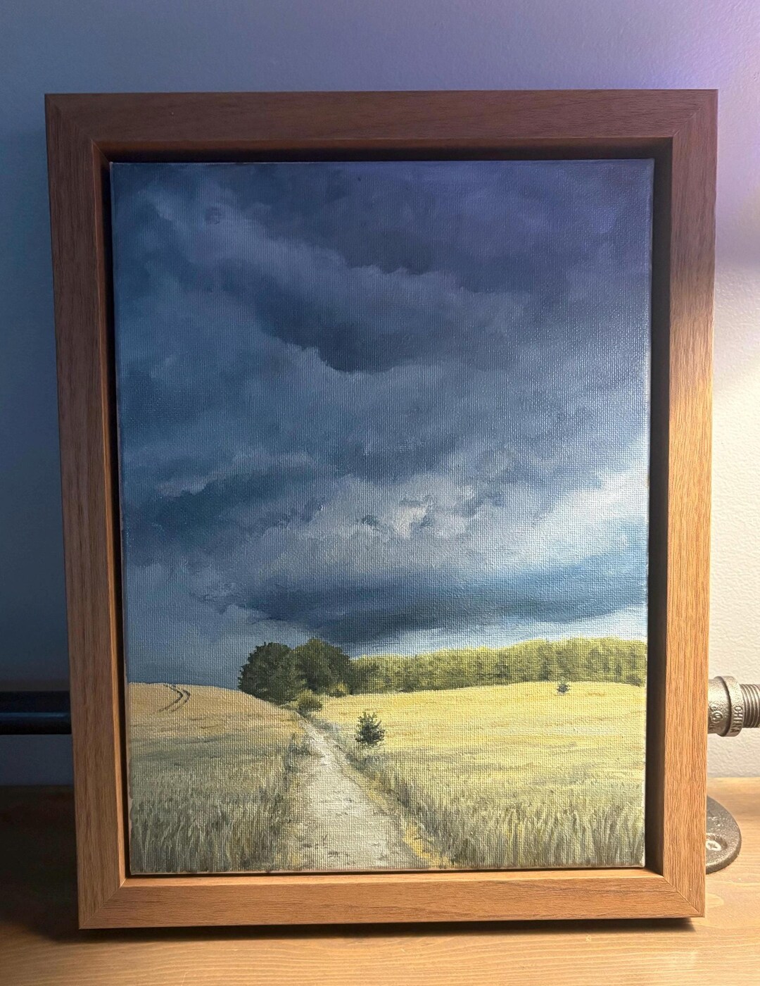 Liminal Field 9 X 12 Original Oil Painting - Etsy