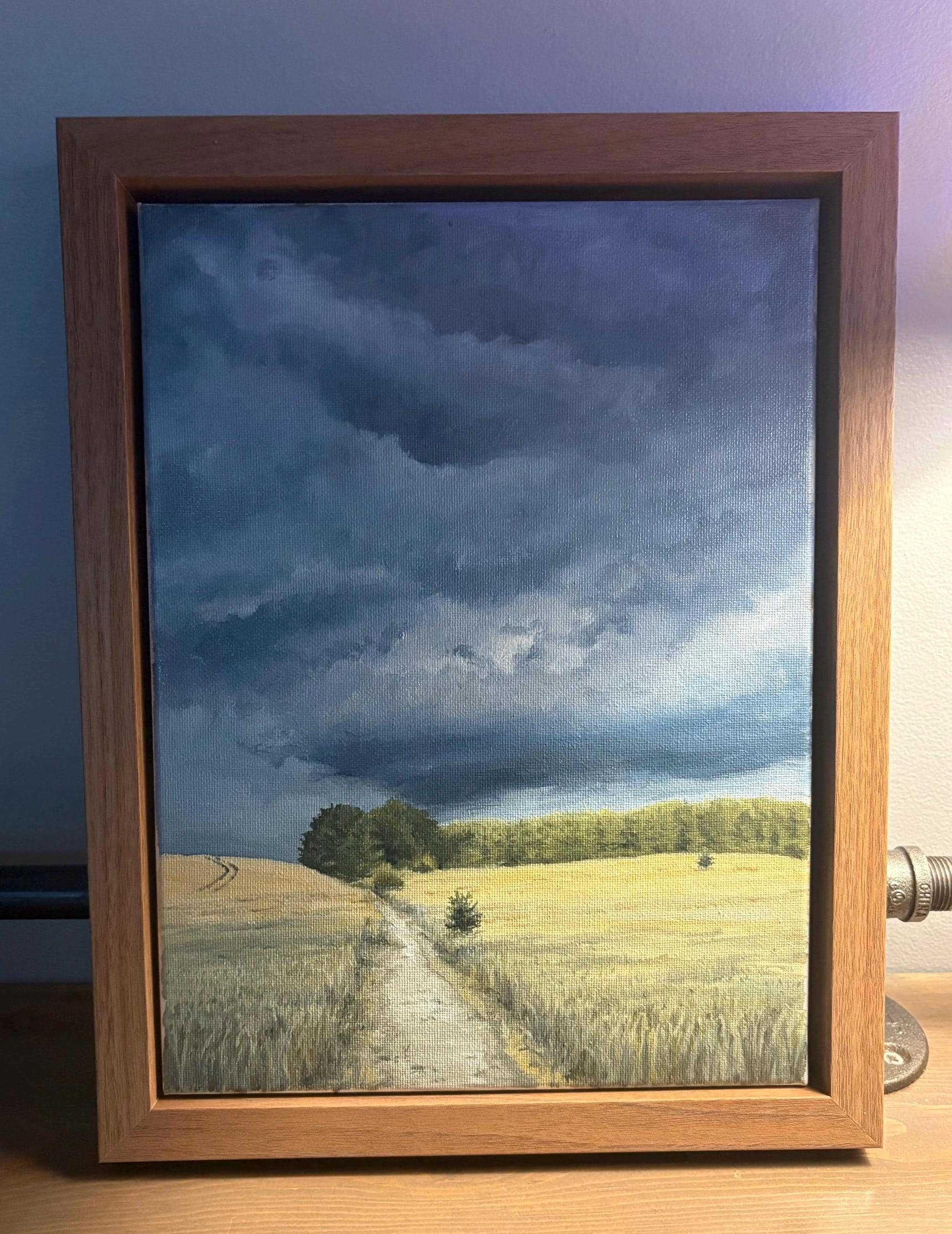 Liminal Field 9 X 12 Original Oil Painting - Etsy