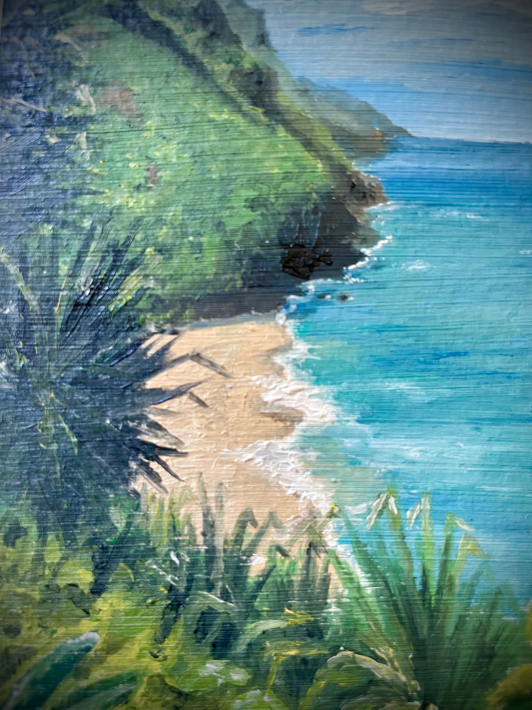 Kalalau Trail, Na Pali Coast Original Painting 5 X 7 Oil on Paper - Etsy