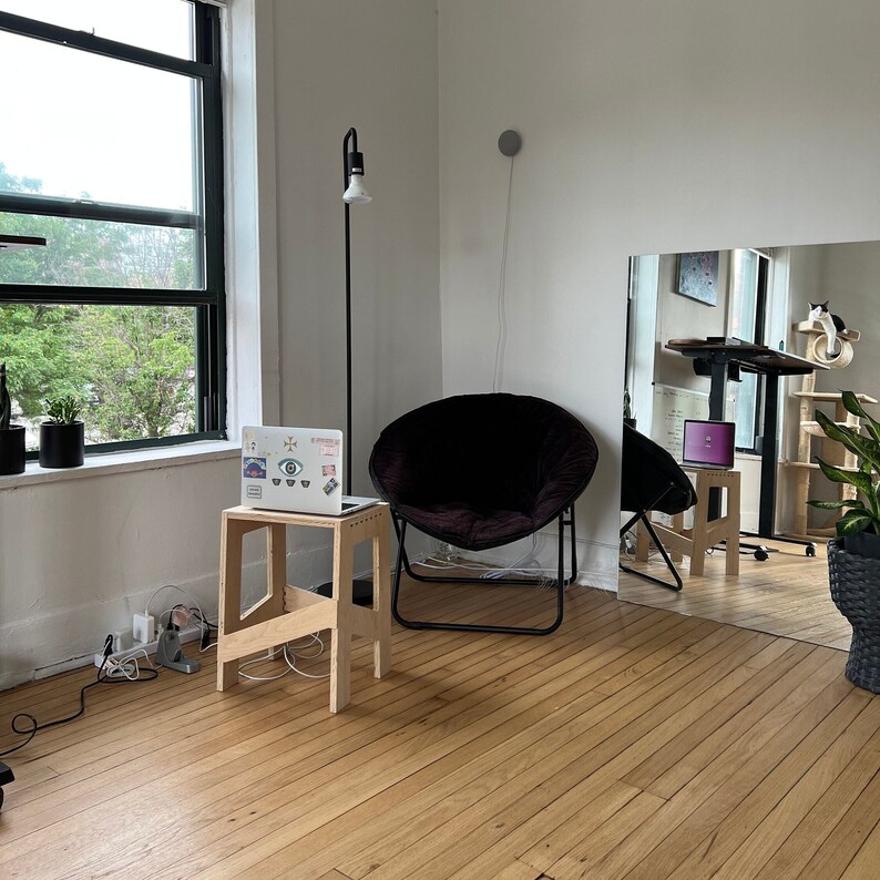 Plywood Stool Minimal Corridor Chair Custom Scandinavian - Etsy