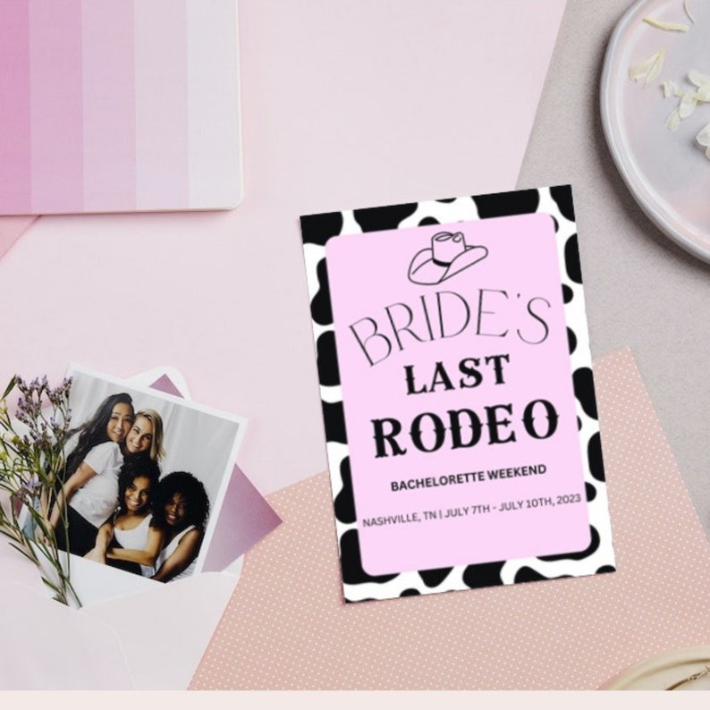 Bride's Last Rodeo Bachelorette Itinerary - Etsy