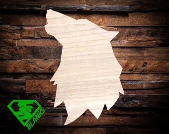 Blank Howling Wolf - Etsy