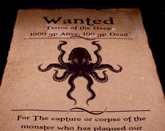Dnd Wanted Poster | Etsy
