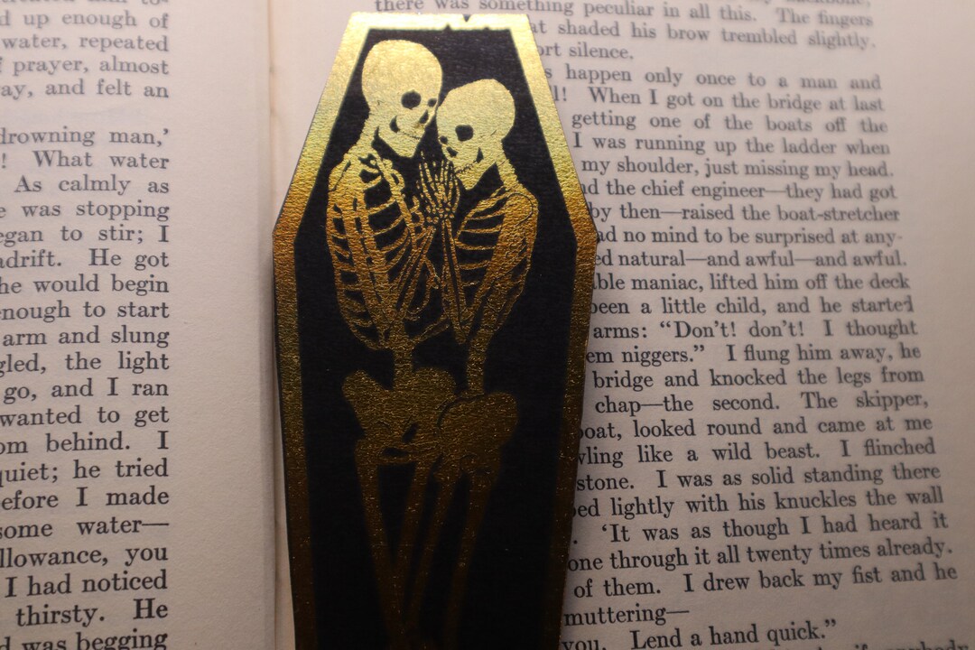 Til Death Coffin Foil Gothic Bookmark - Etsy