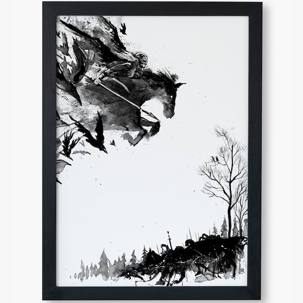 Valkyrie Battle Art - Etsy