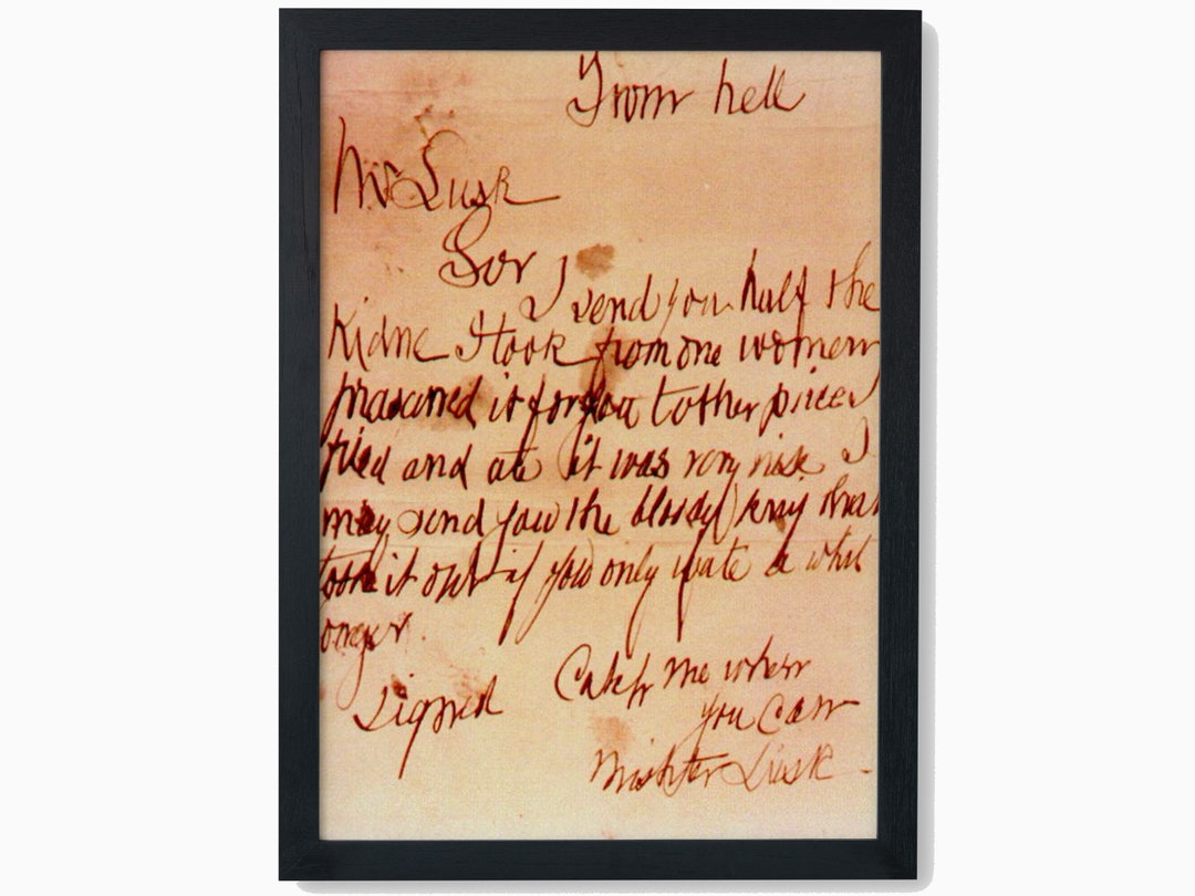 From Hell Jack the Ripper Replica Art Print - Etsy