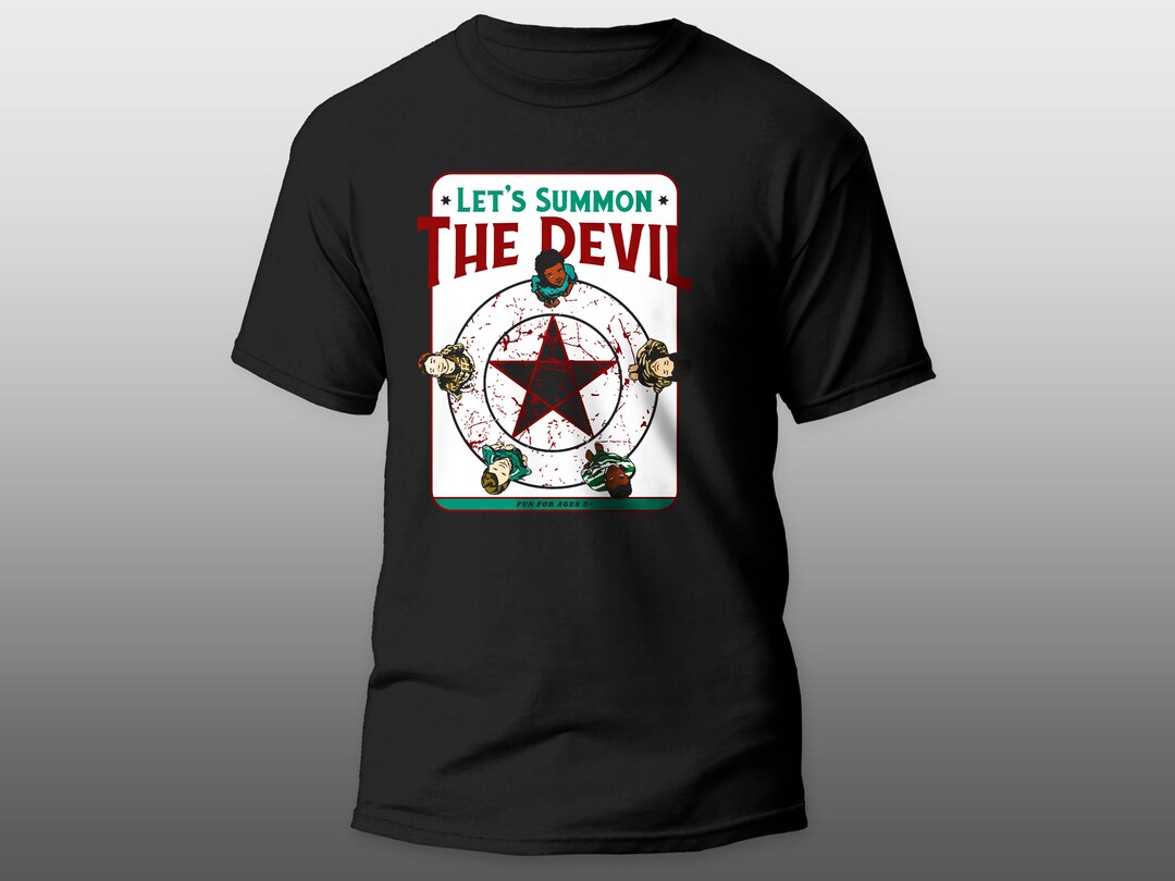 Lets Summon the Devil Funny Horror Gothic Vintage Skull Meme Parody ...