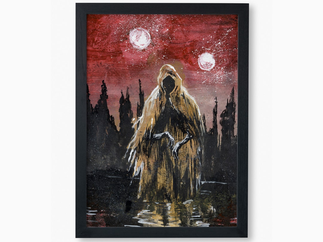 The King in Yellow Horror Wall Art Print Halloween Eldritch Monster - Etsy