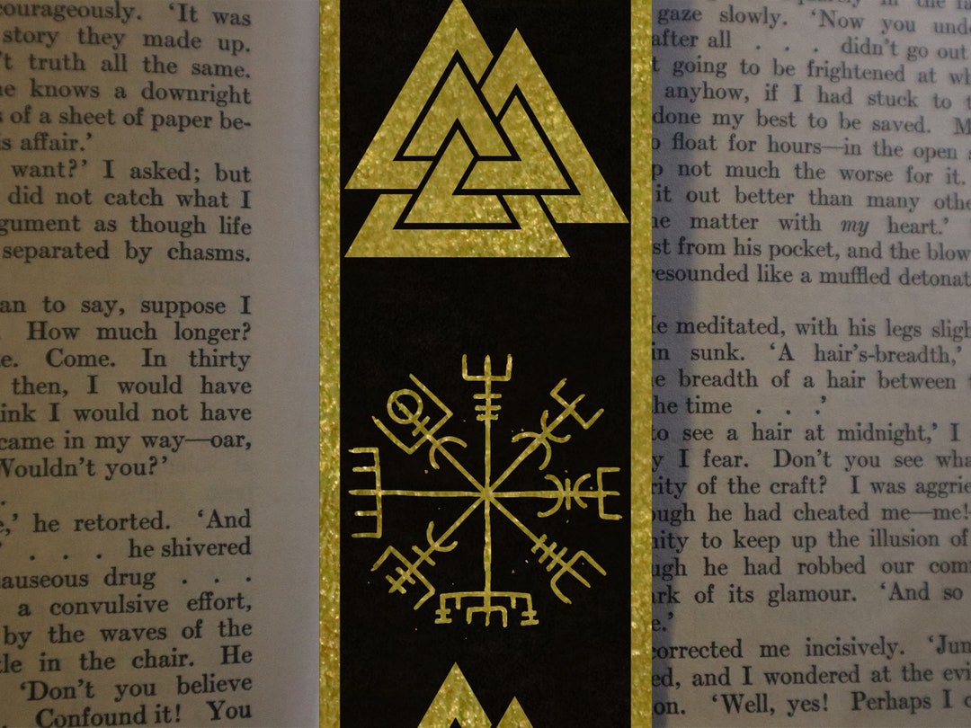 Viking Runes Foil Bookmark - Etsy