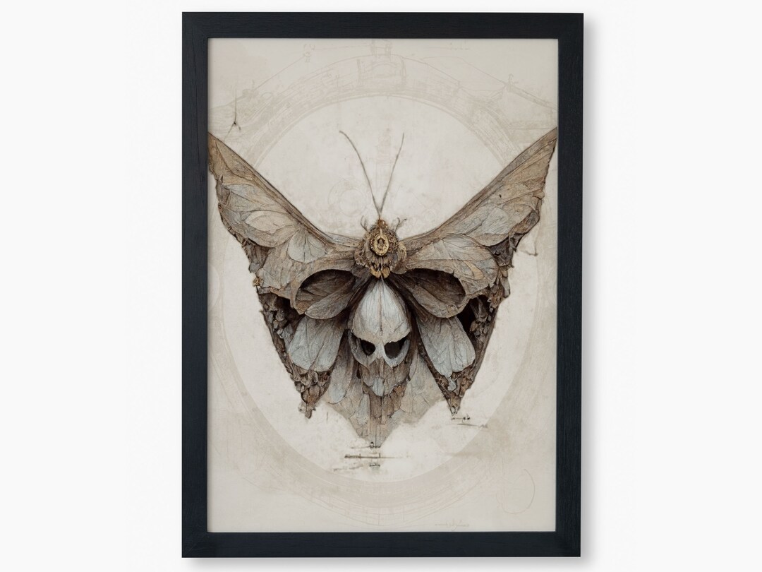 Death Moth Art Print - Etsy