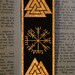 Viking Runes Foil Bookmark - Etsy