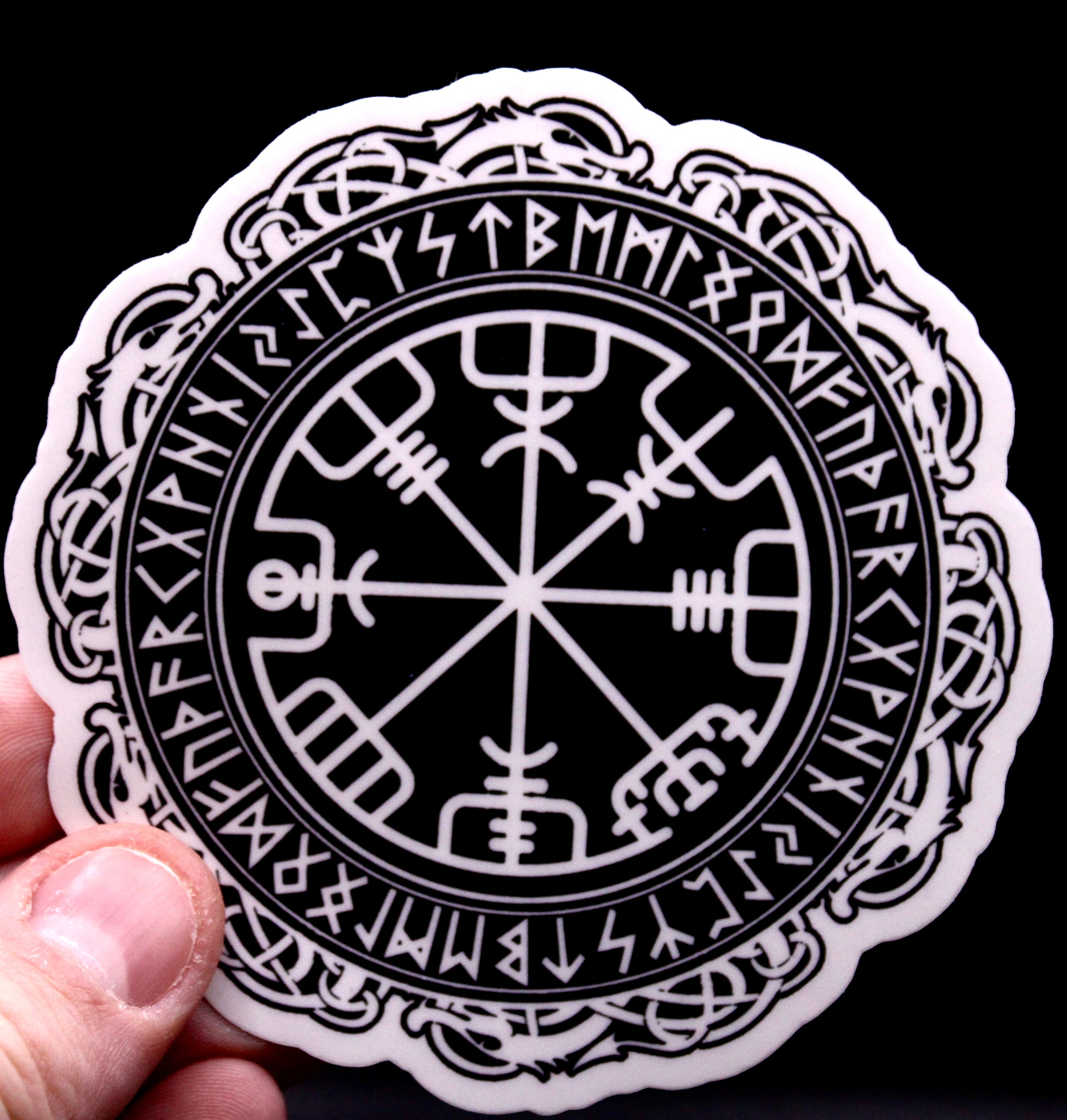 Viking Compass Vinyl Sticker - Etsy