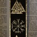 Viking Runes Foil Bookmark - Etsy