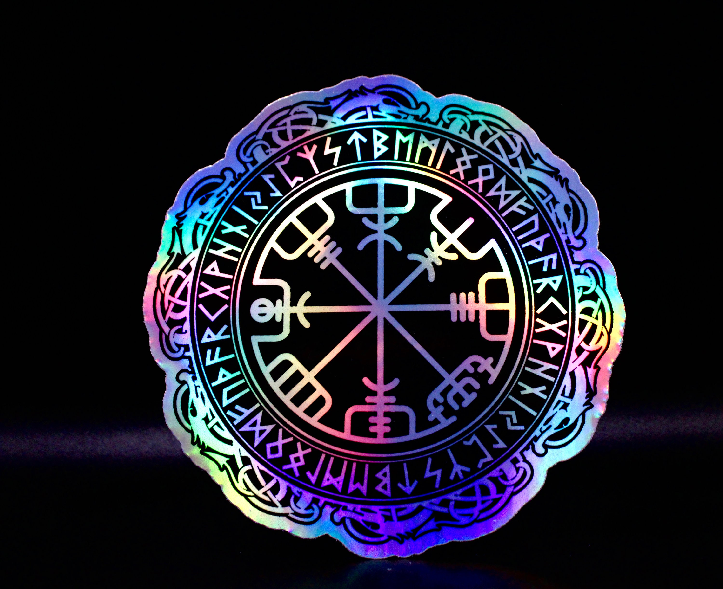 Viking Compass Vinyl Sticker - Etsy