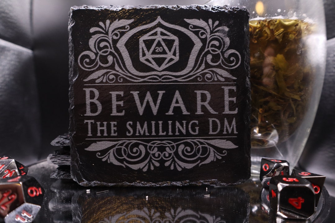 Fun Engraved Dnd Slate Coaster 4 Pack Series 3 - Etsy