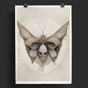 Death Moth Art Print - Etsy