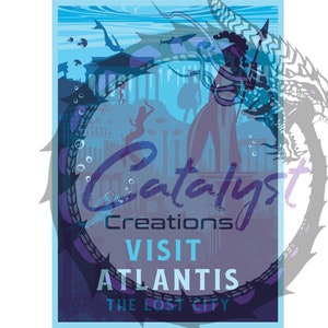 Atlantis Travel Poster Art Print - Etsy