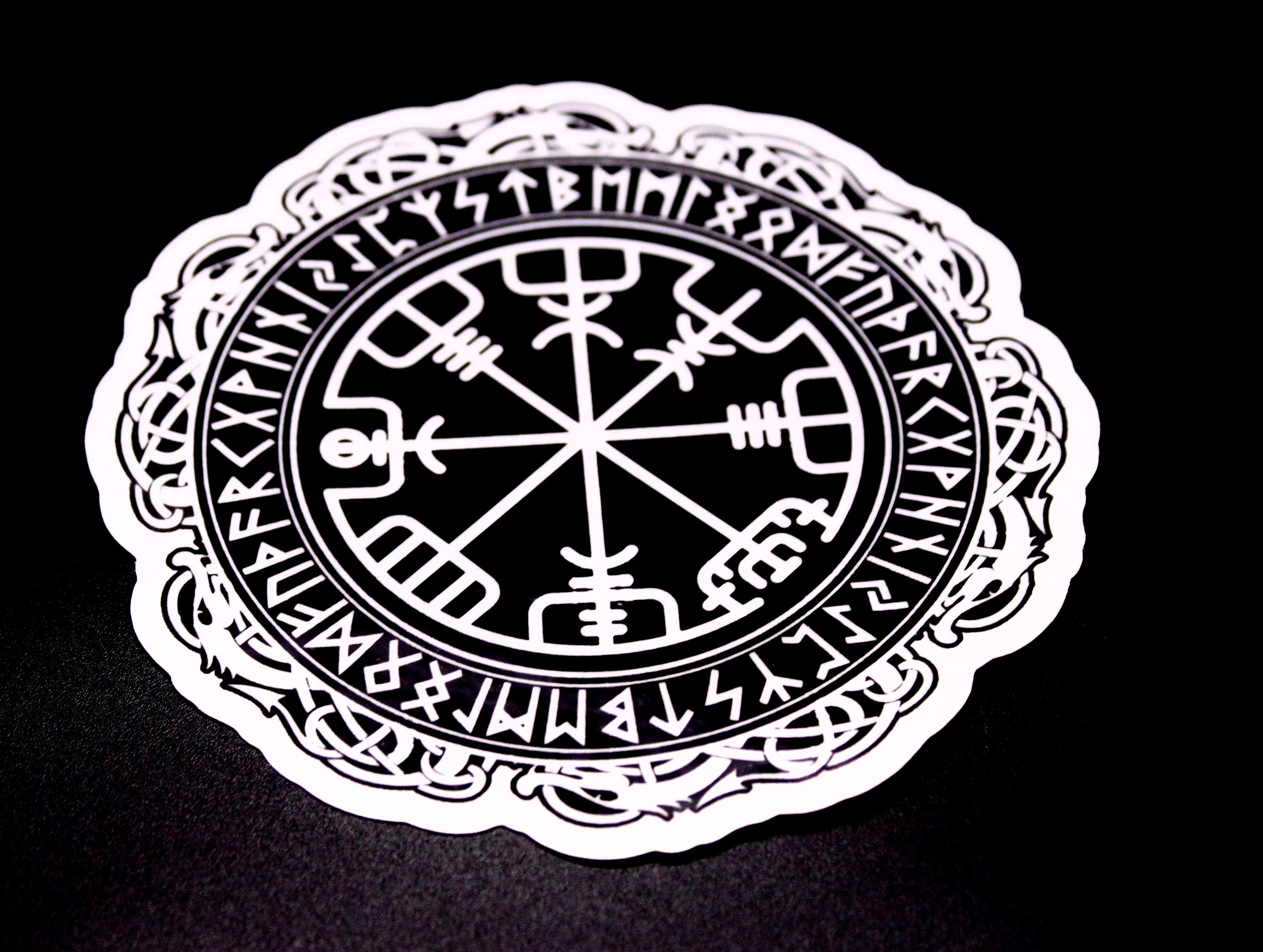 Viking Compass Vinyl Sticker - Etsy