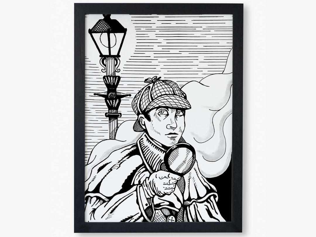 Elementary Sherlock Holms Art Print - Etsy