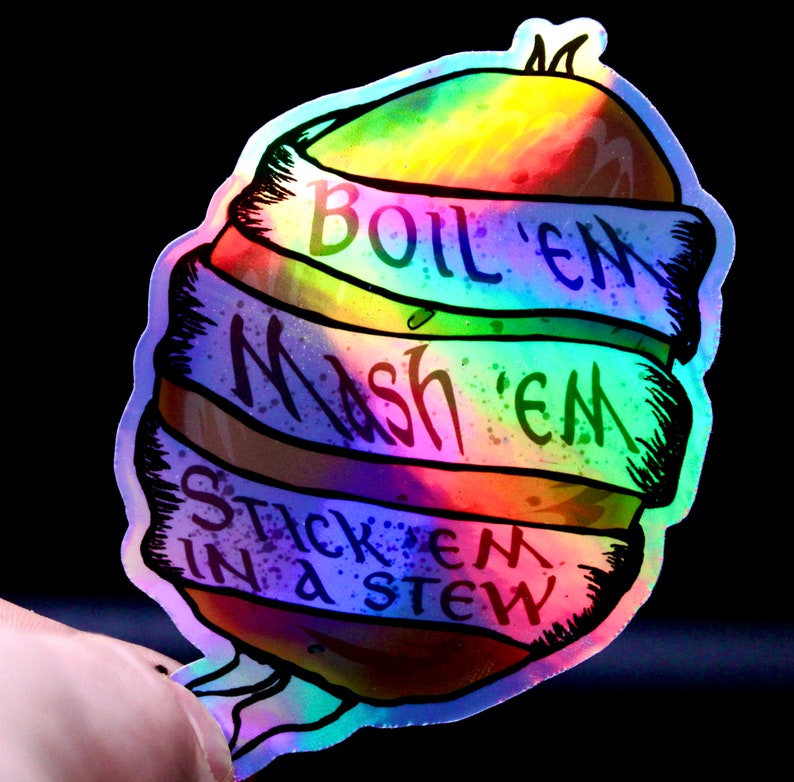 Po Tay Toes Meme Vinyl Sticker - Etsy