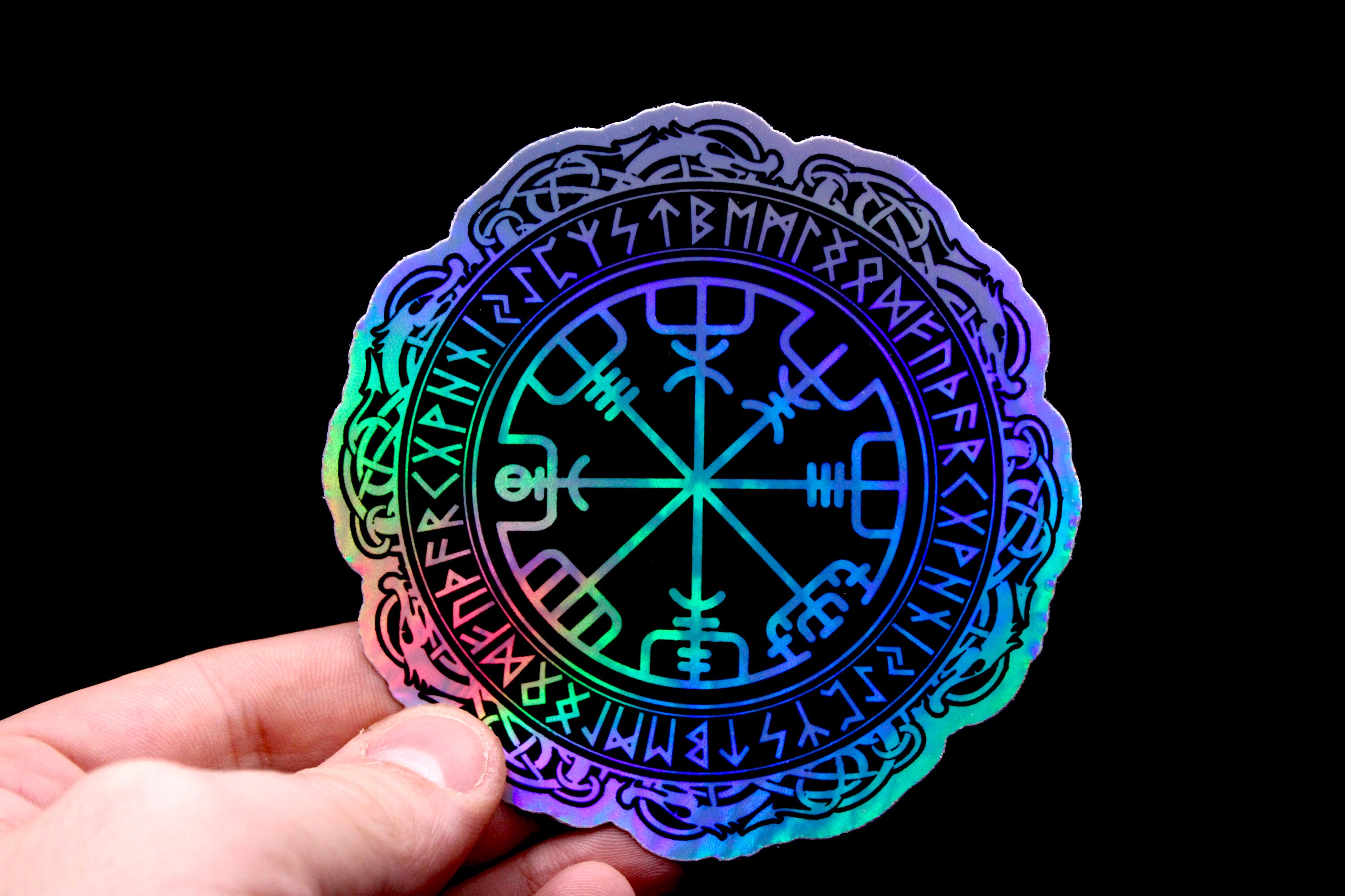 Viking Compass Vinyl Sticker - Etsy