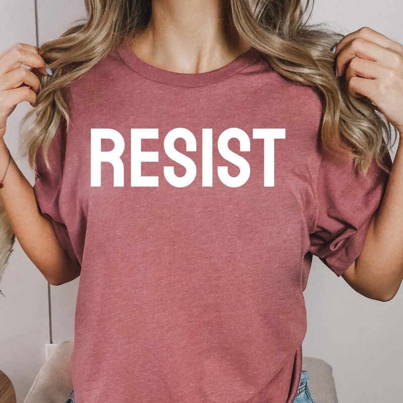 Resist Tshirt - Etsy